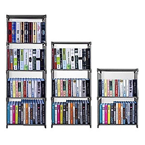 Hosmat 9-Cube DIY Children's Bookcase 30 inch Adjustable Bookshelf Organizer Shelves Unit, Folding Storage Shelves Unit