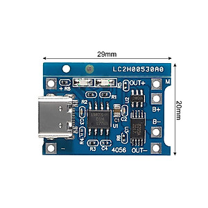 15pcs 5V 1A TP4056 Charging Module Type-C USB 18650 Lithium Battery Charger Board with Protection (Type-C USB)