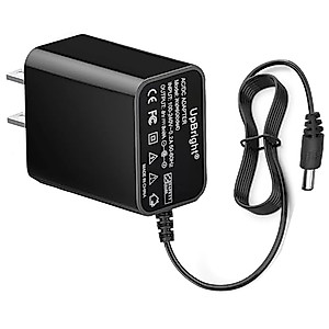 UpBright 9V AC/DC Adapter Compatible with Hyper Tough AQ75072G AQ75046G 8-Volt Cordless Drill 8V Lithium Ion Li-Ion Screwdriver EOBAR Power EBS0075C-0900500AUA HT HT06-0900500U Supply Battery Charger