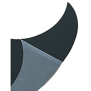 Metallor Acoustic Guitar Pickguard Anti-Scratch Guard Plate Perfect Replacement, Self Adhesive Tear or Water Drop Shape Pick Guards Various Color, Cool Guitar Accessories Gifts (Black)