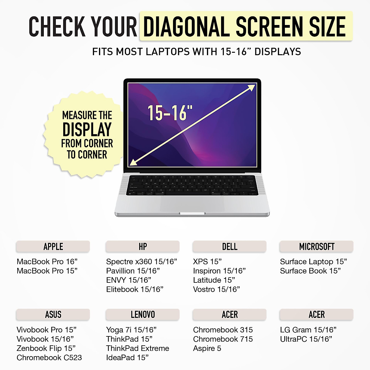 Vandel Puffy 15-16 Inch Beige Laptop Sleeve for Women and Men. MacBook Pro 16 Inch Case, Cute Computer Sleeve Carrying Case Laptop Bag/Asus/Dell/HP 15.6 Inch Laptop Cover