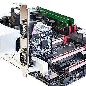 SIIG Legacy and Beyond Series 2 Port (Dual) Serial / RS-232 PCIe Card with 16C550 UART