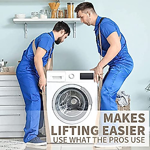 PERCEA Moving Straps, Lifting Strap for 2 Movers, Easily Move, Lift, Carry Furniture, Mattress, Appliance, Heavy Objects up to 800lbs, Without Back Pain Great Tool for Moving Bulky Items (Khaki)