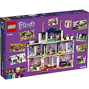 LEGO Friends Heartlake City Grand Hotel 41684 Building Kit; Includes Emma, Stephanie, River and Amelia Mini-Dolls; New 2021 (1,308 Pieces)