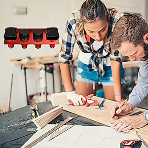 Battery Holder for Milwaukee M12,Battery Holder Battery Storage Holder for Milwaukee M12 6.0 Battery,High Strength Metal Wall Mount Rack With 4 Slots Perfect Organizers for Batteries Or Tools. (1)