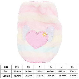 PATKAW 3pcs Clothes, Coats Cat- Clothing- Coat, Cartoon Flannel Shirt Cold Size Onesie Outfit Puppy Cute T Plush French Vest, Clothes Apparel Clothing, Clothing Jumpsuit Small