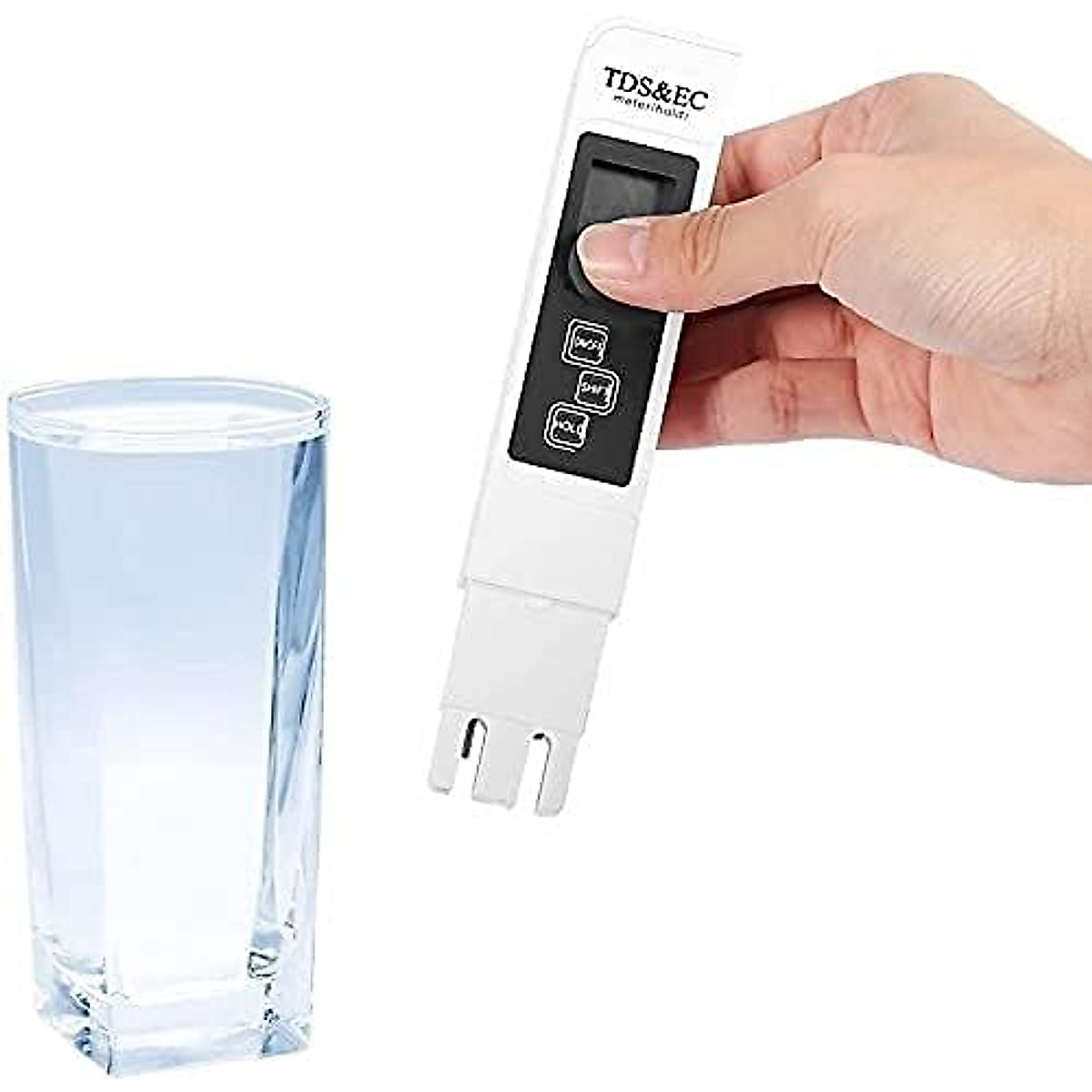 YUESFZ Precise Water Quality Tester, 3 in 1 Professional TDS Meter Portable LCD Digital TDS Conductivity Temperature Meter Water Quality Monitor Tester Practical Water Quality Detector