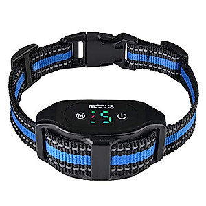 Bark Collar MODUS Dog Bark Collar Rechargeable Shock Anti Bark Collar with Beep Vibration Dog Shock Collar for Small Medium Large Dogs, Humane Dog Training Device with 5 Adjustable Sensitivity Levels