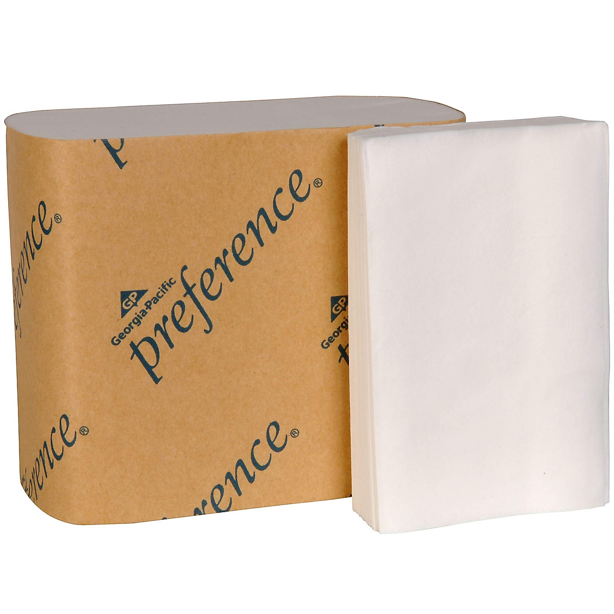 Georgia-PacificPreference 2-Ply Interfolded Toilet Paper by PRO , 10101, 400 Sheets Per Pack, 60 Packs Per Case, White