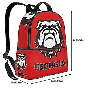 WMCYZHU Georgia Bull cute dogs Travel Laptop Backpack Adjustable College School Computer Bag
