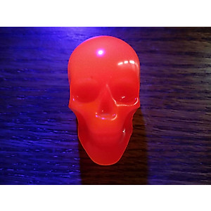 Pink Skull Cabinet Knobs/Drawer Knobs (Black Light Activated) (Set of 2)
