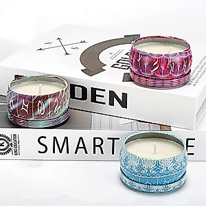 JIBEVEYYI 12 Constellations Scented Candles Gift Set 2.5oz with Essential Oils for Bath, Stress Relief, Yoga Aromatherapy Candles Natural Soy Wax Jar Candles Gifts for Scented Decoration