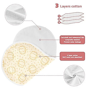 vvfelixl Pumpkins and Hearts Burp Cloths for Baby Boy Girls Baby Washcloths Burp Rags 1 Pack Beige