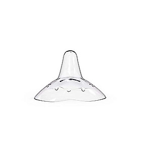 Nipple Shields for Nursing - Soft Set of 3, 24mm / 20mm / 18mm / 16mm, with Free Case | Cushions Sore or Sensitive Nipples, Flex Breastfeeding Shield, Newborn Attachment to Breast, by purifyou (24mm)