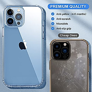 restone for iPhone 13 Pro MAX Case with Screen Protector, Clear Slim Hard Back Cover Soft TPU Bumper, Thin Cute Full Body Shockproof Non Yellowing Protective Phone Case for iPhone 13 Promax 6.7" 2021