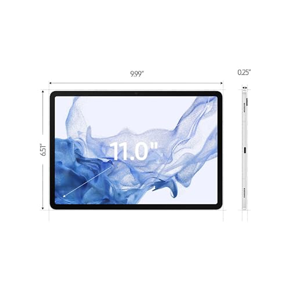 SAMSUNG Galaxy Tab S8 11” 128GB WiFi 6E Android Tablet, Large LCD Screen, S Pen Included, Ultra Wide Camera, Long Lasting Battery, US Version, 2022, Silver