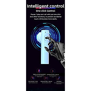 Apollo's Products Air6 Pro True Wireless Stereo Bluetooth Earbuds Noise Cancelling with Charging LED Charging Display (Compatible to iOS or Android)