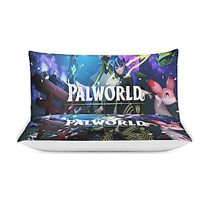 Ristta Pal-World Three-Piece Bedding Set Bedding Duvet Cover Set 1 Duvet Cover + 2 Pillowcases Ultra Soft Brushed Microfiber 79"x90"