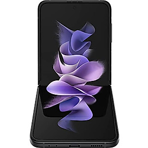 Samsung Galaxy Z Flip 3 5G T-Mobile Locked Android Cell Phone US Version Smartphone Flex Mode Intuitive Camera Compact 128GB Storage US Warranty (Renewed) (Phantom Black)