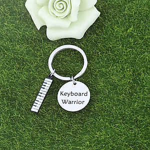 AKTAP Piano Keyboard Keychain Piano Lovers Gift for Pianist Piano Teacher Keyboard Musical Instruments Key Ring (Piano Keyboard Keychain)