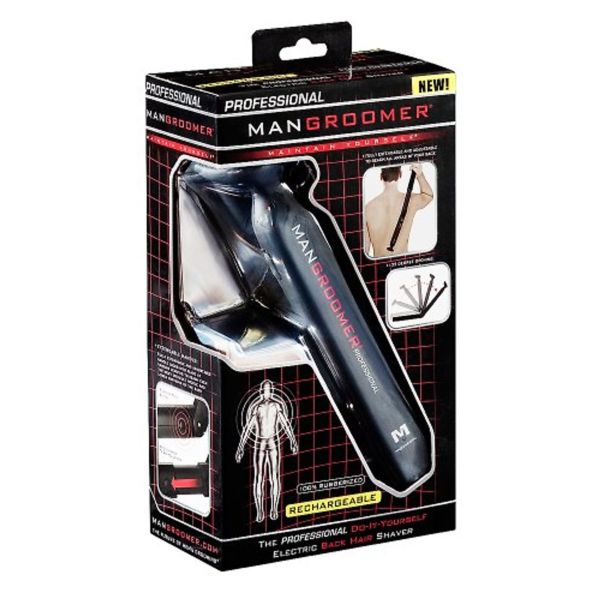MANGROOMER - PROFESSIONAL Do-It-Yourself Electric Back Hair Shaver