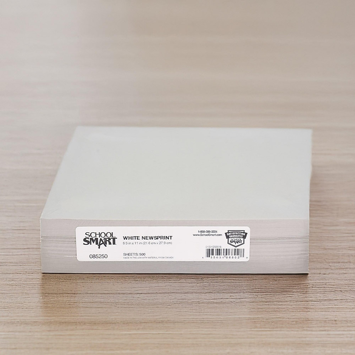 School Smart - 85250 Newsprint Drawing Paper, 30 lb, 8-1/2 x 11 Inches, 500 Sheets