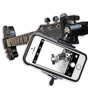 Guitar Ukulele Smartphone Mount Holder for Cell Phones and Gopro Action Cameras