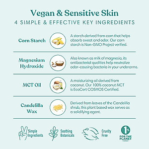 HUMBLE BRANDS Aluminum-Free Deodorant, Vegan and Cruelty- free, Formulated for Sensitive Skin, Moroccan Rose, 2.5 Ounce (Pack of 1)