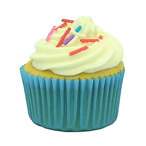 Bakehope Standard Baking Cups, Classic Blue Greaseproof Festive Cupcake Liners, 150-Count