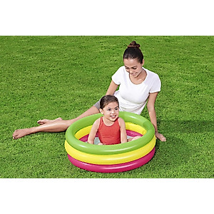 Bestway Summer Paddling Pool, 70 x 24 cm, Round, Multicoloured, from 2 Years