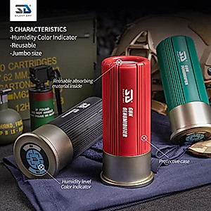 SD SILENT DRY Reusable Gun Safe Dehumidifier for Gun Accessories/Storage/Closet/Cabinet/Camera, up to 40L Safe, Shotgun Jr.