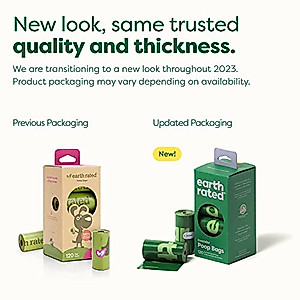 Earth Rated Dog Poop Bags, Guaranteed Leak Proof and Extra Thick Waste Bag Refill Rolls For Dogs, Lavender Scented, 120 Count