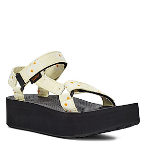 Teva Women's Flatform Universal Gloriosa Sandal, Yellow, 9