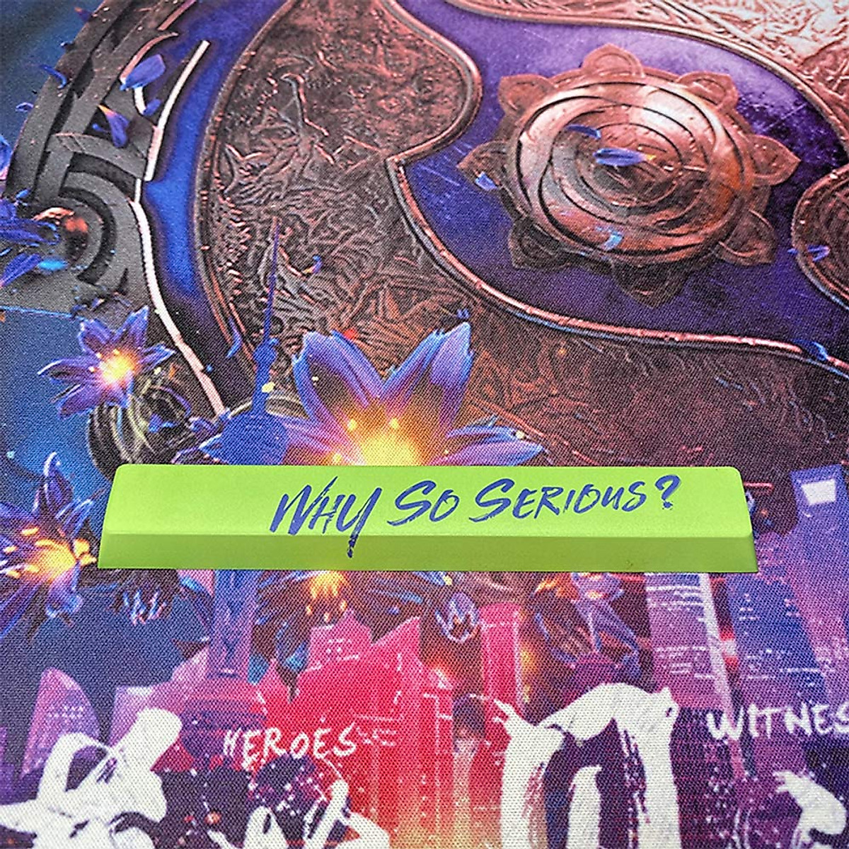 WHY SO SERIOUS 6.25u Spacebar PBT Keycap Dye-Sublimation Switch Cherry Profile for Cherry RGB MX Mechanical Gaming Keyboards