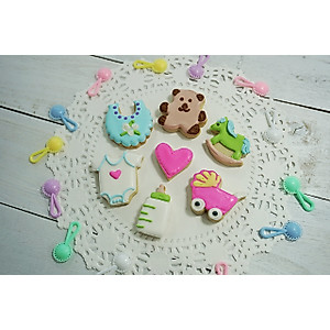 R&M International Mini Baby Cookie Cutters, Assorted, 7-Piece Set