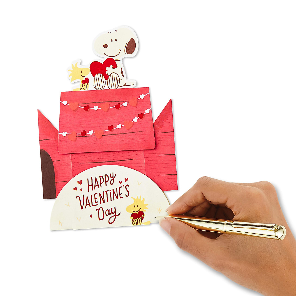 Hallmark Paper Wonder Peanuts Pop Up Valentines Day Card (Snoopy and Woodstock)