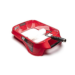 Handy Paint Tray, Deep-Well Design Holds Up to a Gallon of Paint or Stain, Sturdy Handles on Both Ends, Integrated Magnetic Brush Holder