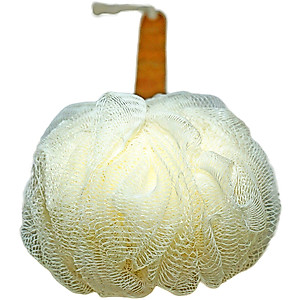 4 Pack Shower Loofah Body & Back Scrubber - Exfoliating Loofah luffa loofa Bath Brush On a Stick - with Long Wooden Handle Back Brush for Men & Women - Easy Reach Body Wash & Lotion Applicator