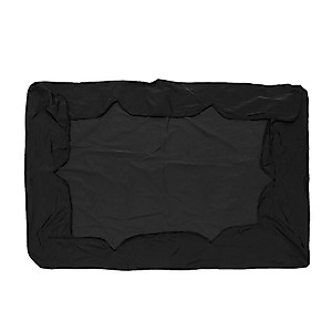 Swing Chair Canopy Replacement 3 Seater Garden Swing Seat Canopy Cover Waterproof Windproof Heavy Duty Rip Proof Garden Hammock Top Cover Outdoor Garden Furniture Covers (Brown)