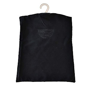 HOME-X Cat-Shaped Bag Clips for Chips, Kitchen and Laundry, 1.75”L x 1.5” W, Set of 6 and Canvas Clothespin Storage Bag with an Easy to Use Opening-11 x14-Black