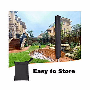 ZXINGCHI Clothes Drying Rack Cover Rotary Clothes Line Cover Outdoor Umbrella Washing Line Cover 600D Oxford Fabric Waterproof Windproof for All Rotary Dryer Washing Lines(Green,71x6x6inch)