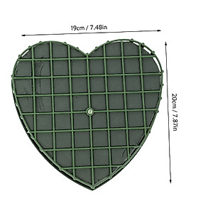 IMIKEYA Flower Mud Block Dried Flower Mud Heart Shaped Flower Foam Green Heart Decor Artificial Flower Foam Heart Shape Flower Foam Floral Foam Garland Flower Mud Accessories Round Sausage