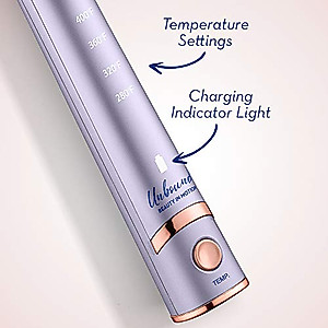 Conair Unbound Cordless Titanium 1-inch Curling Iron – Rechargeable Curling Iron For Curls or Waves