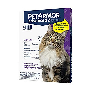 PetArmor Advanced 2 Flea Prevention for Large Cats, 6 Month Supply
