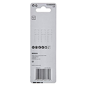 Bosch Professional 2608665071 3 Blades T 144 DHM Endurance (Wood, Accessories for jigsaws)