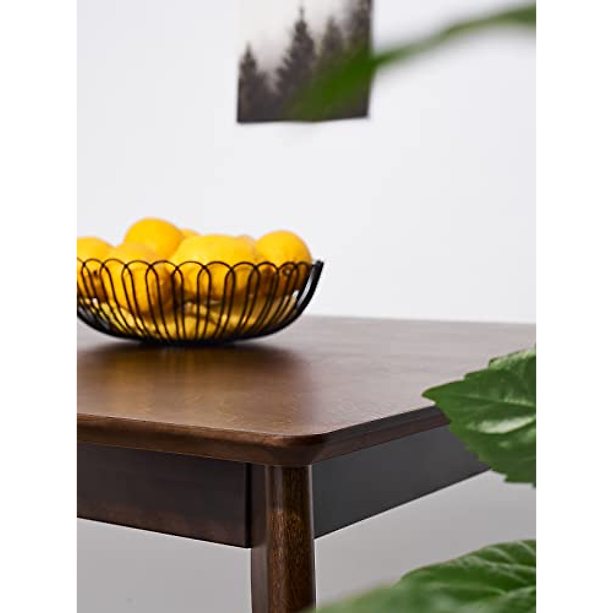 DAIVA CASA Pegasus Rectangular Wooden Dining Table Birch Small Dinner Table Solid Wood Kitchen & Dining Room Tables/Scandinavian Furniture Mid Century Modern Table Dining Room Table 47x30 inch