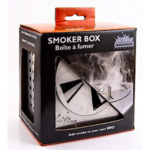 Smokehouse Products Smoker Box 304 Stainless Steel with Draft Control (9700-000-0000), One Size, Silver