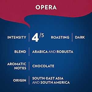 Lavazza Intenso Ground Coffee Blend, 12-Ounce Bag, Non-GMO, Full-bodied dark roast with flavor notes of Chocolate for a bold, rich result