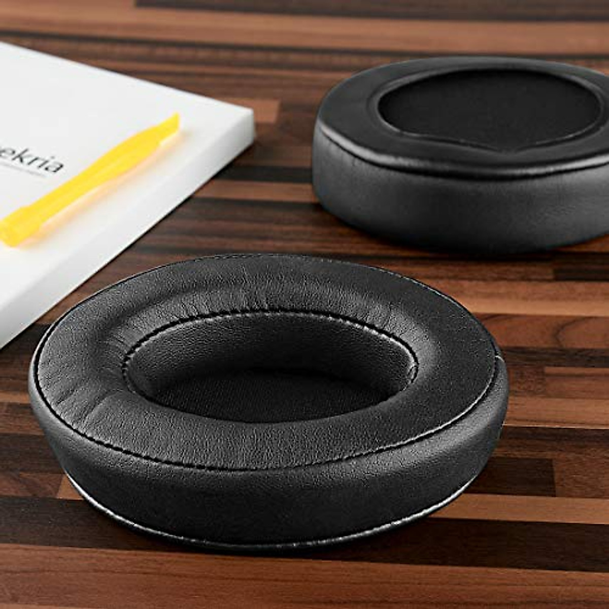 Geekria QuickFit Replacement Ear Pads for Sony Bose Turtle Beach Skullcandy HyperX and Other Large or Mid-Sized Over-Ear Headphones Ear Cushions, Ear Cups Cover Repair Parts (Black)