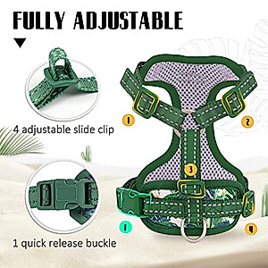 Supet Cat Harness and Leash Escape Proof for Walking, Adjustable for Large and Small Kittens Dogs